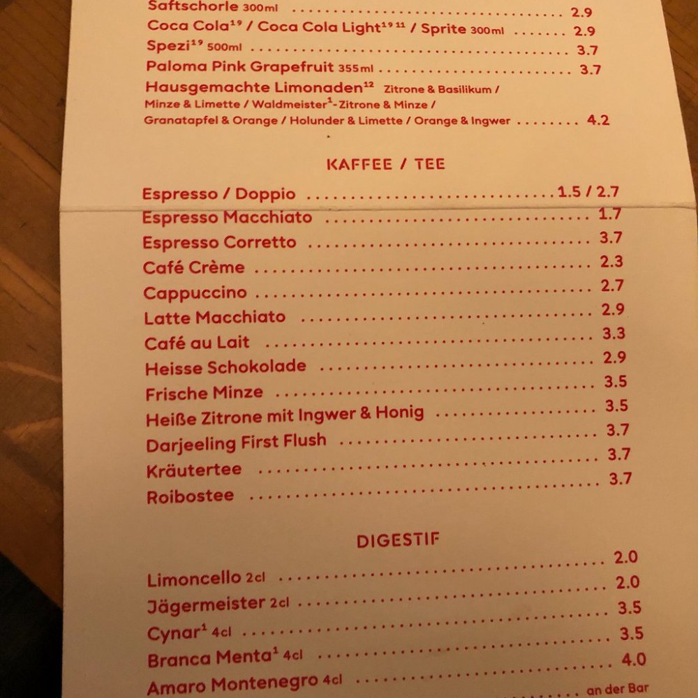 Tutti Frutti - Komplettes Speisekarten, Bewertungen, Fotos